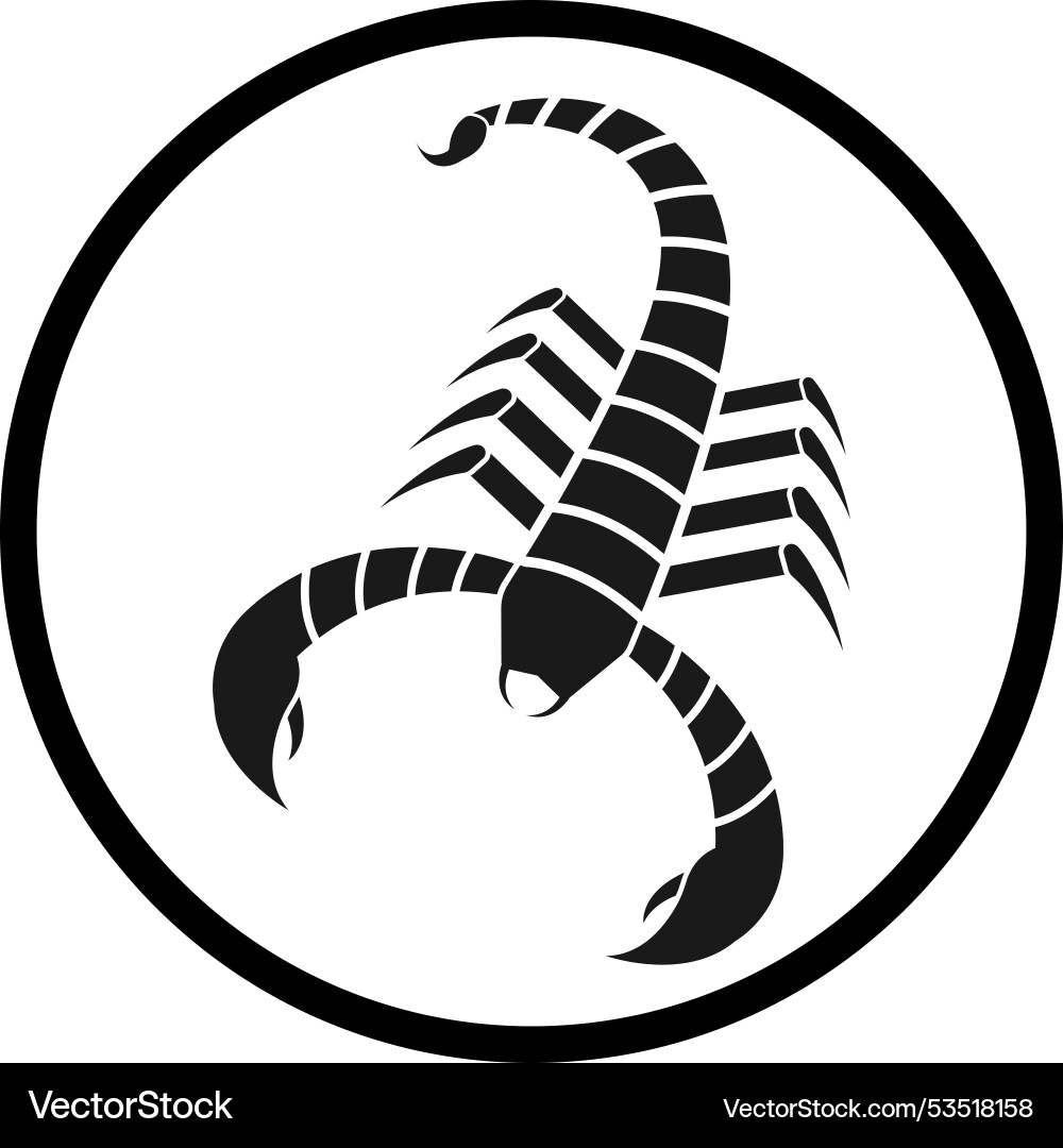 Scorpion logo template Royalty Free Vector Image