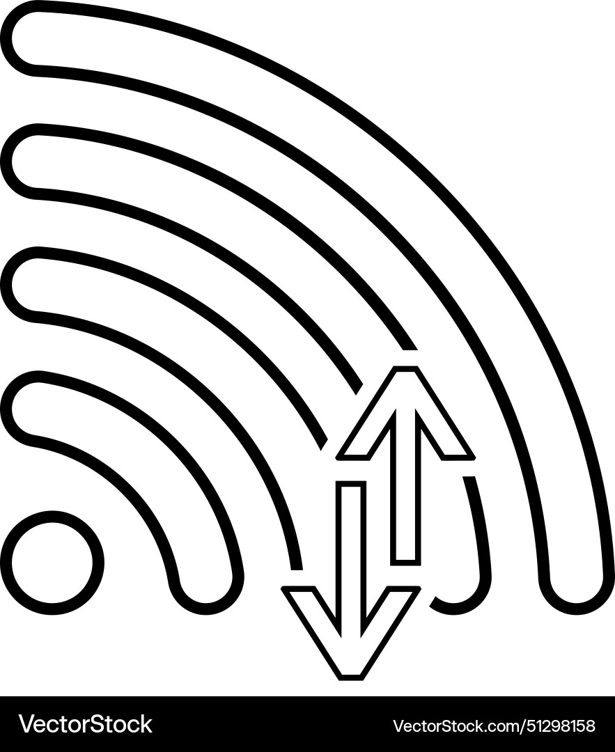 Wifi status icon Royalty Free Vector Image - VectorStock