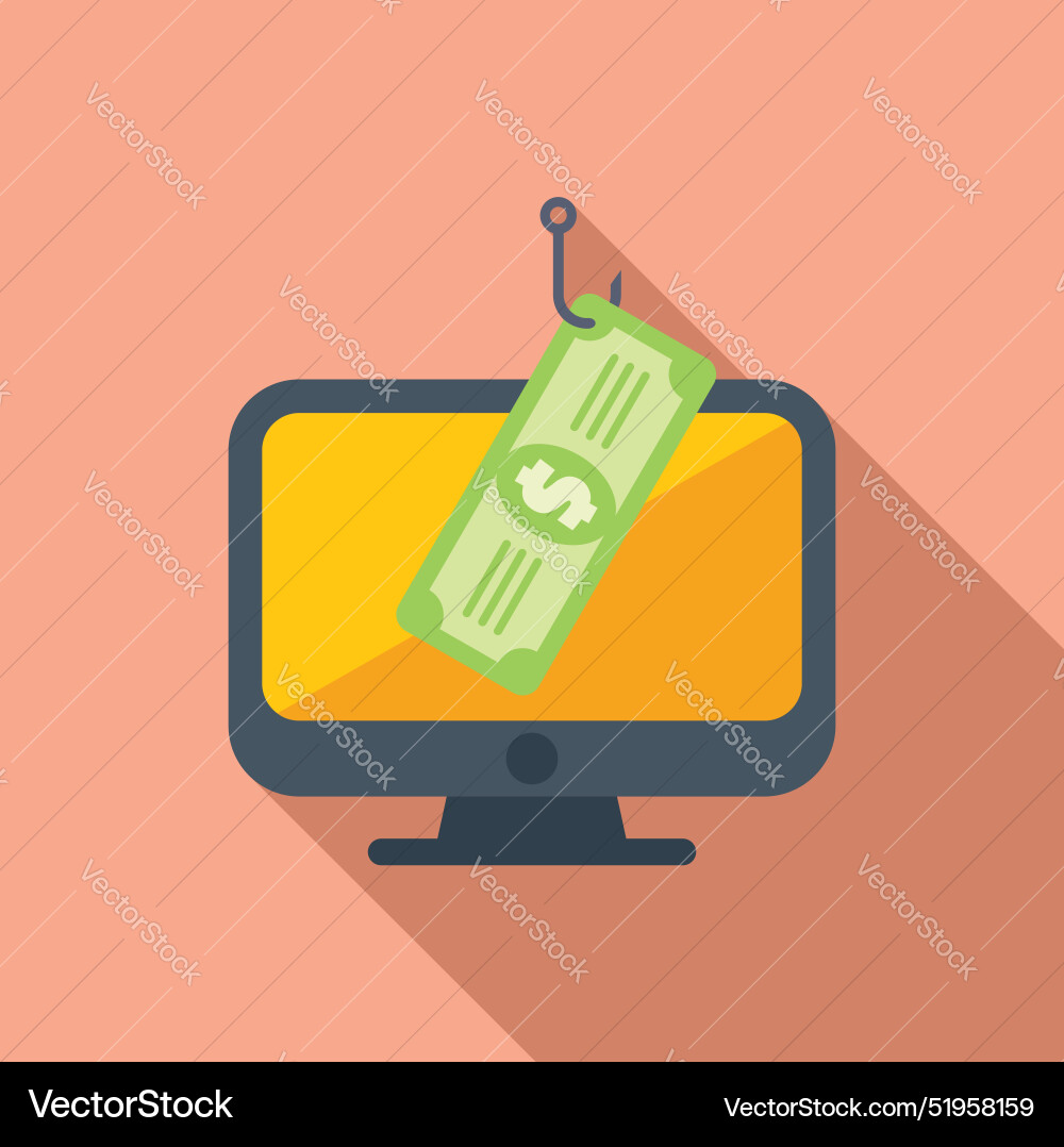 Phishing email attempting to steal money using Vector Image