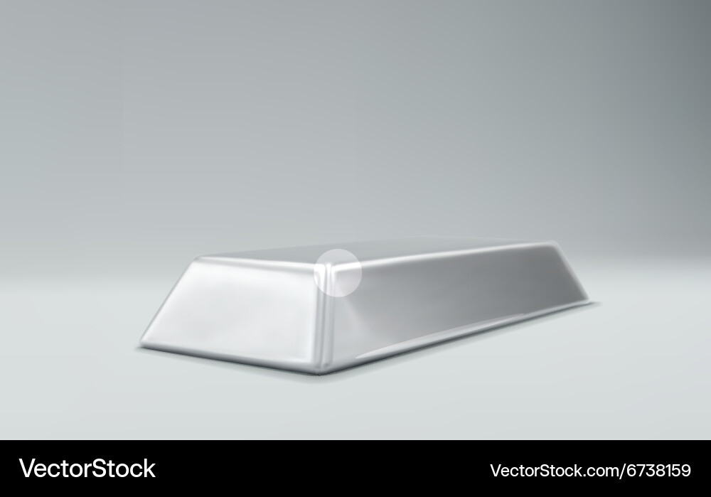 Silver bar Royalty Free Vector Image - VectorStock