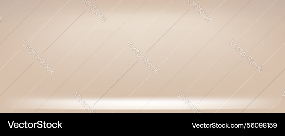 Studio beige gradient background light neutral Vector Image