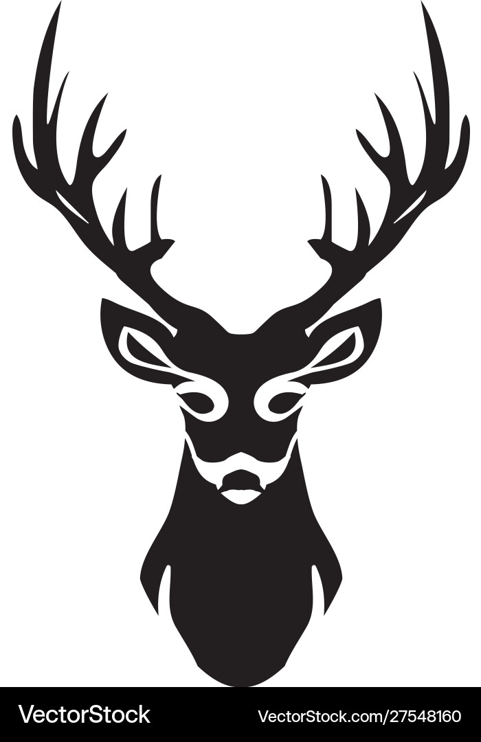 Deer head Royalty Free Vector Image - VectorStock