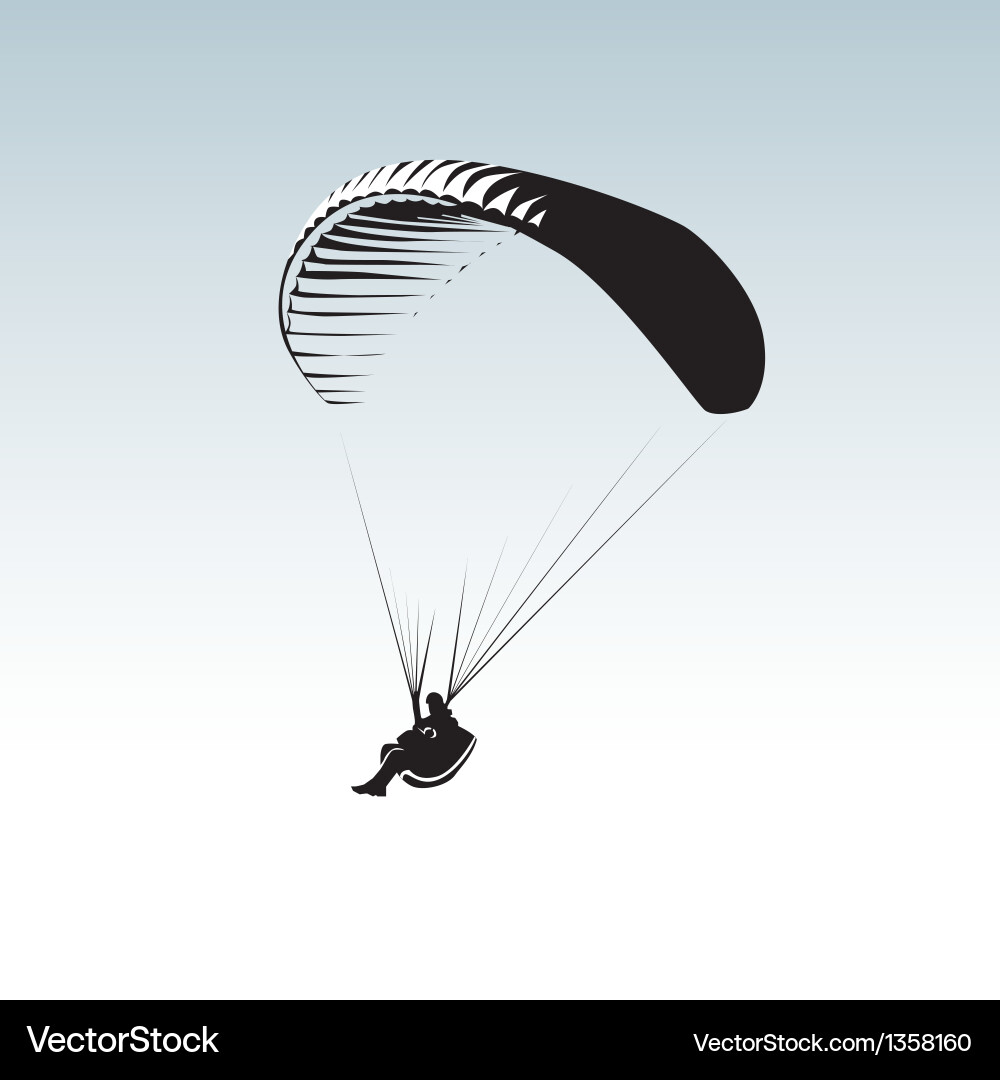 Paragliding Royalty Free Vector Image - VectorStock
