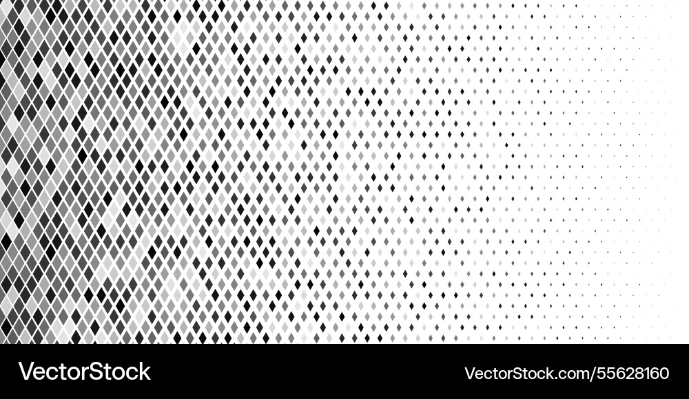 Square dot dissolve pattern background diamond Vector Image