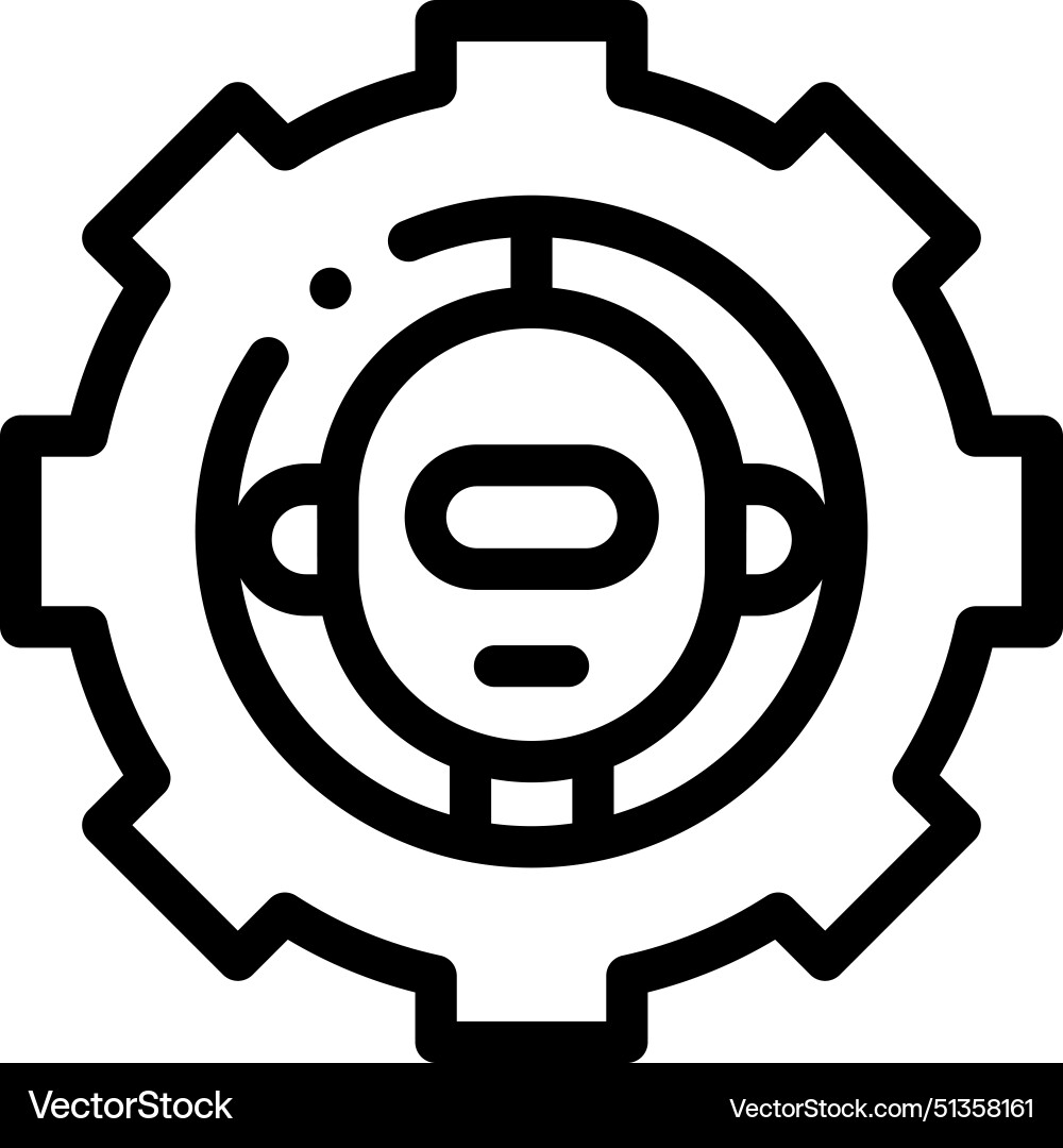 Assembly icon thin linear style design isolated Vector Image