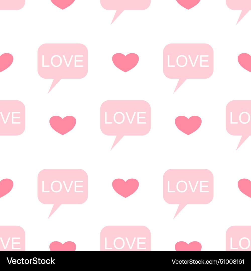 Cute seamless pattern pastel color heart love Vector Image