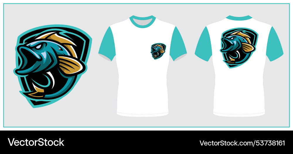 Fish sports logo Royalty Free Vector Image - VectorStock