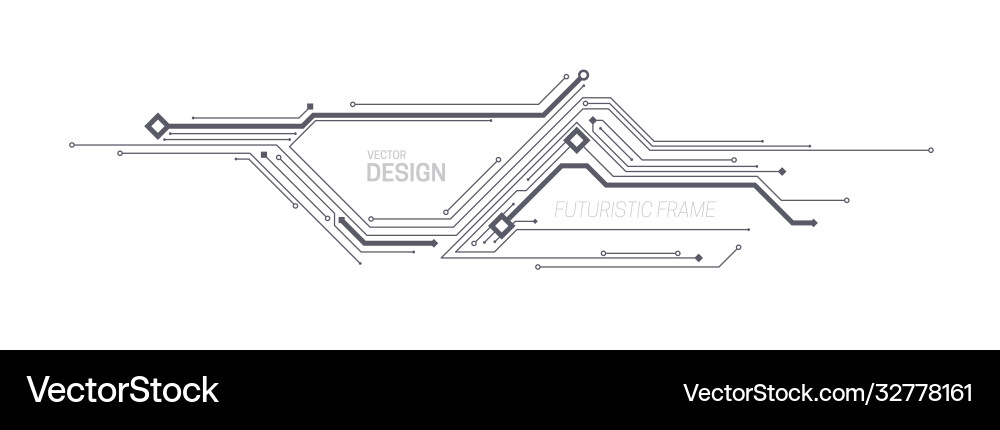 Futuristic frame design Royalty Free Vector Image