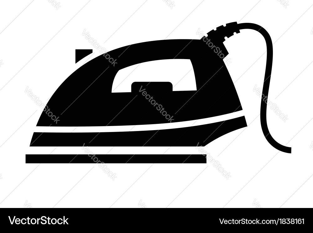 Steam iron icon Royalty Free Vector Image - VectorStock
