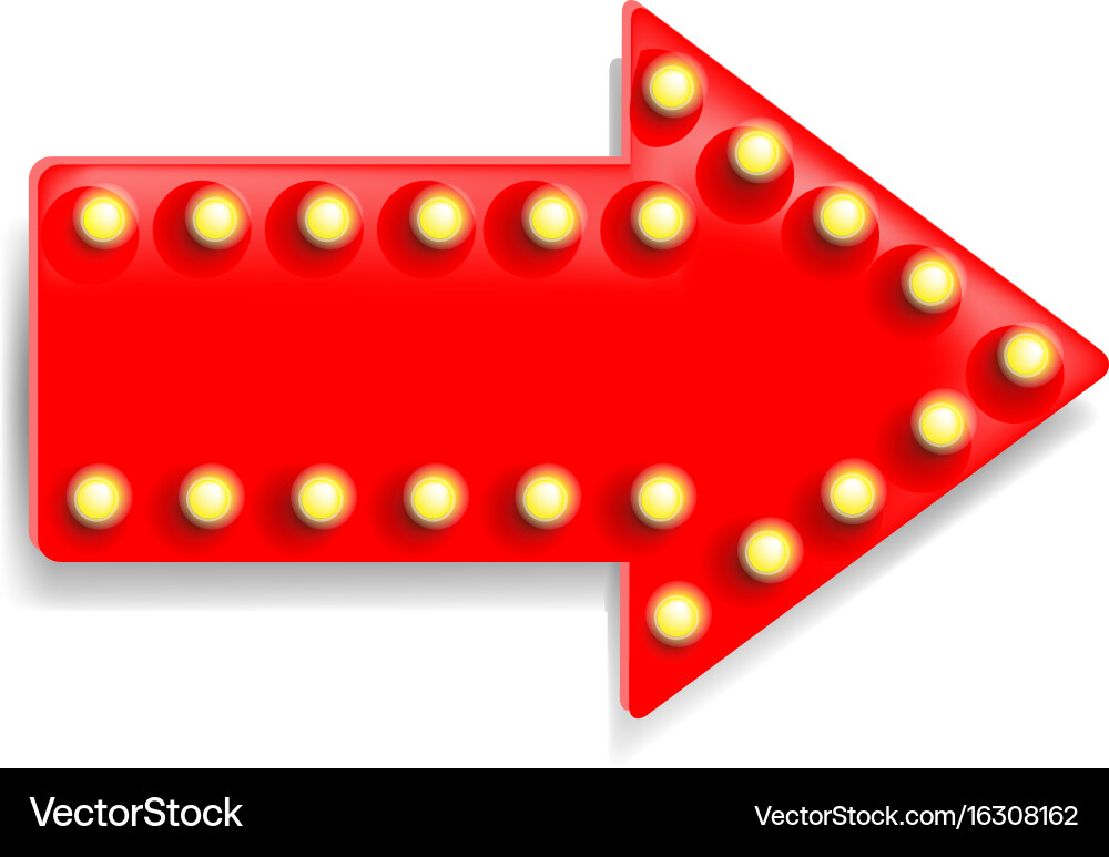 Red arrow Royalty Free Vector Image - VectorStock