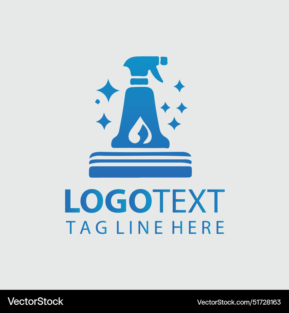 Cleaner logo Royalty Free Vector Image - VectorStock