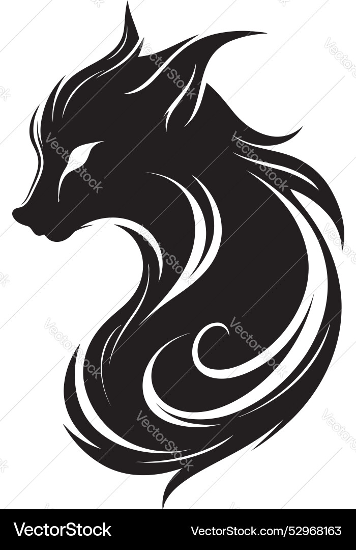 Feral vigor wolf icon nightwatch sentinel Vector Image