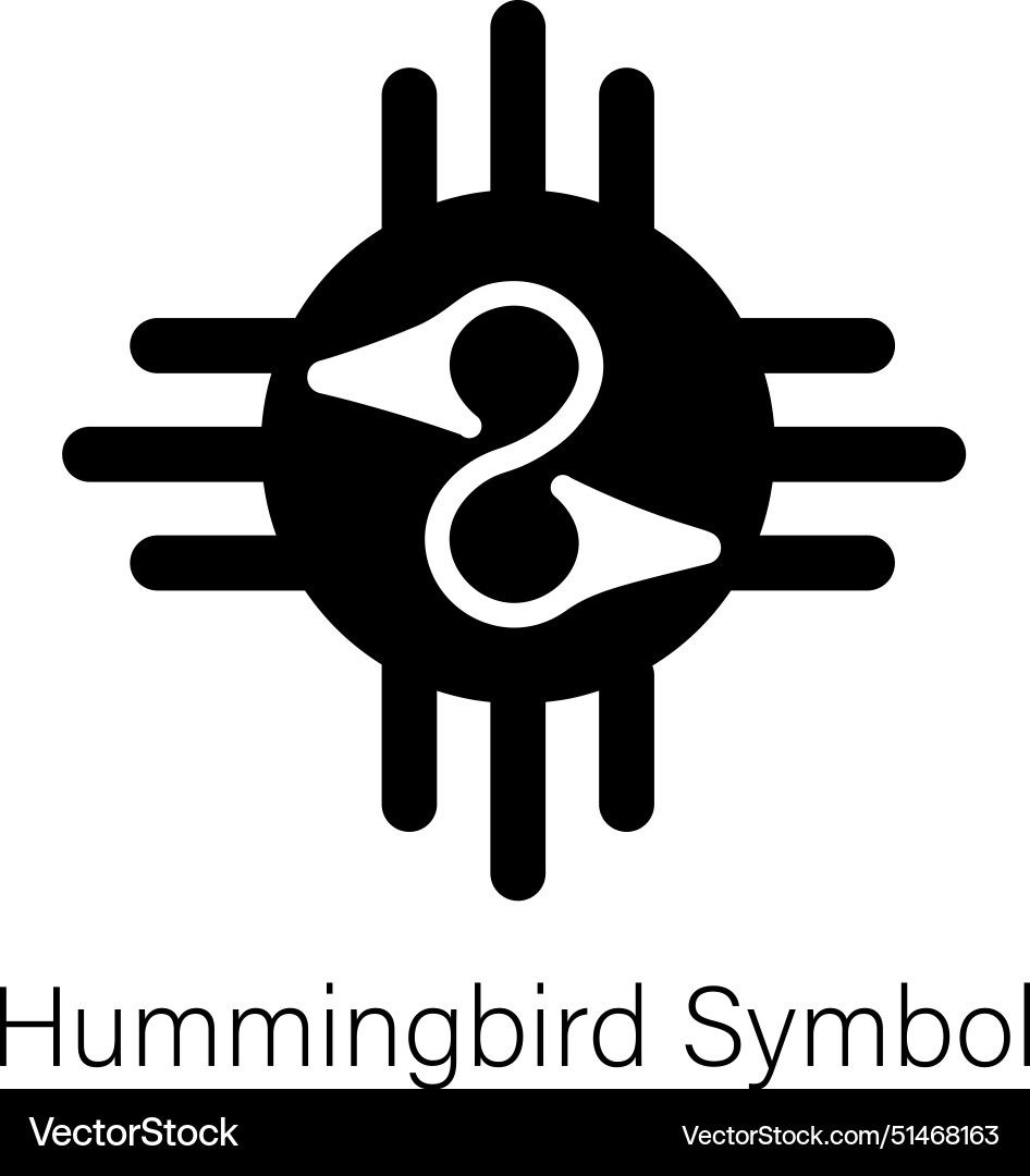 Hummingbird symbol Royalty Free Vector Image - VectorStock
