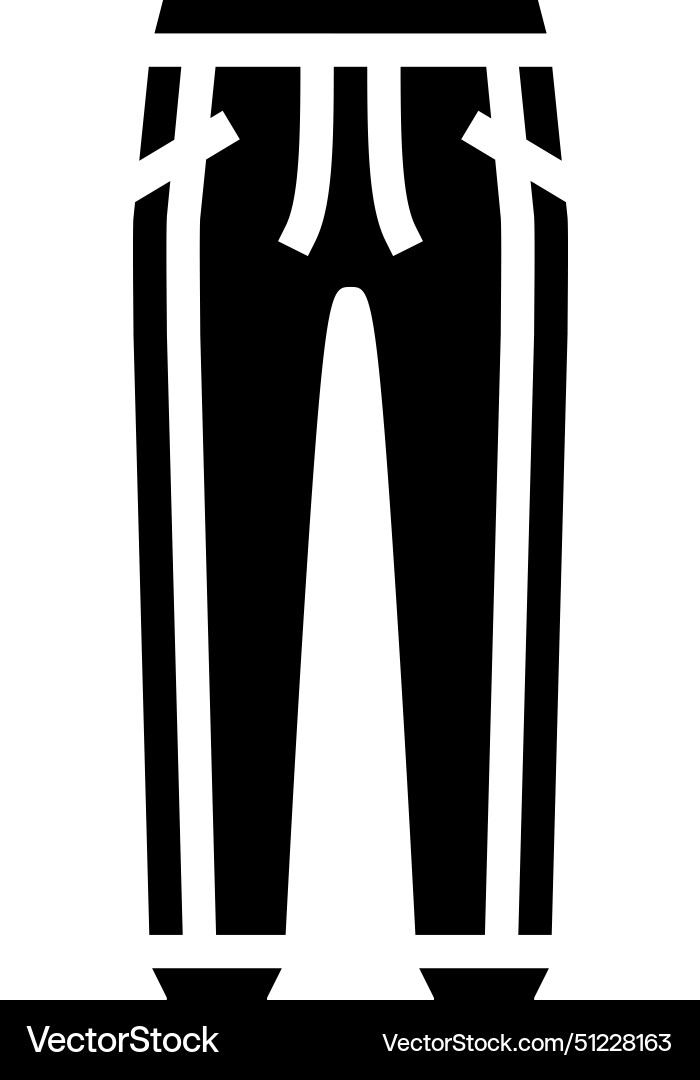 Joggers clothing glyph icon Royalty Free Vector Image