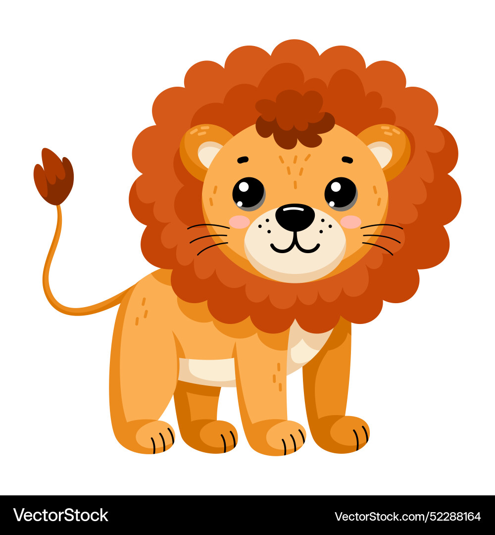 African wild lion Royalty Free Vector Image - VectorStock