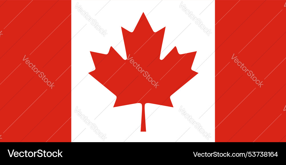 Canadian Maple Leaf Flag Royalty Free Vector Image