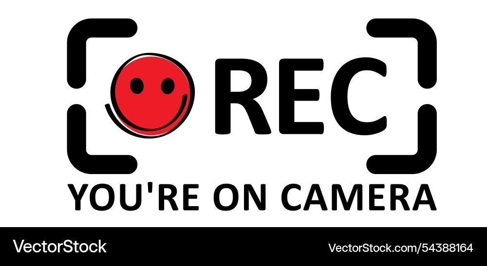 Cartoon Camera Smile Icon Royalty Free Vector Image