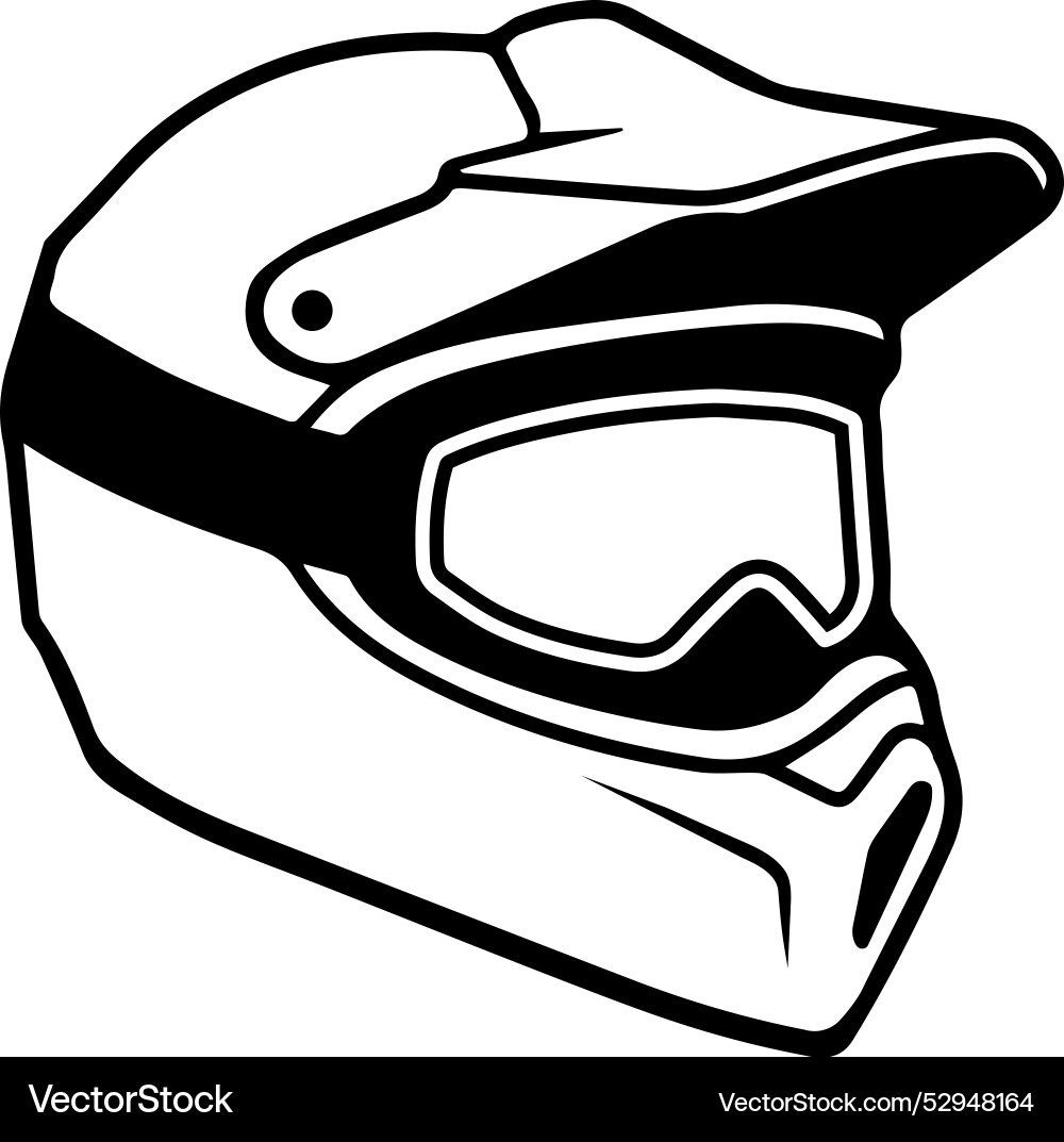 Helmet for motocross Royalty Free Vector Image