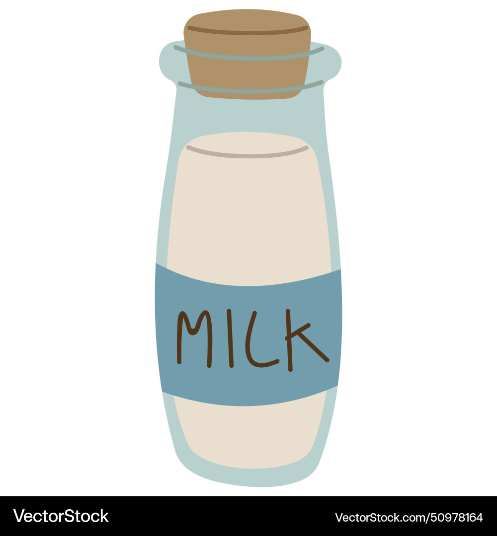 Milk single 2 Royalty Free Vector Image - VectorStock