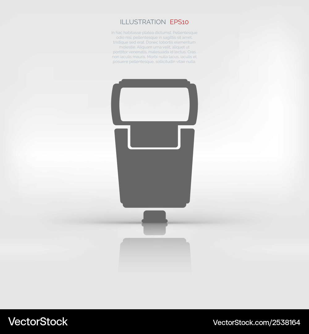 Photo camera flashlight Royalty Free Vector Image