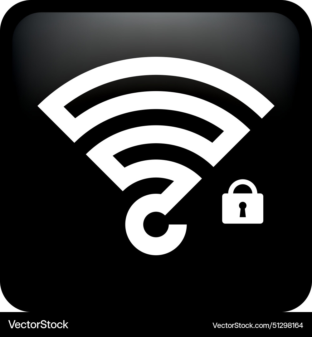 Wifi status icon Royalty Free Vector Image - VectorStock
