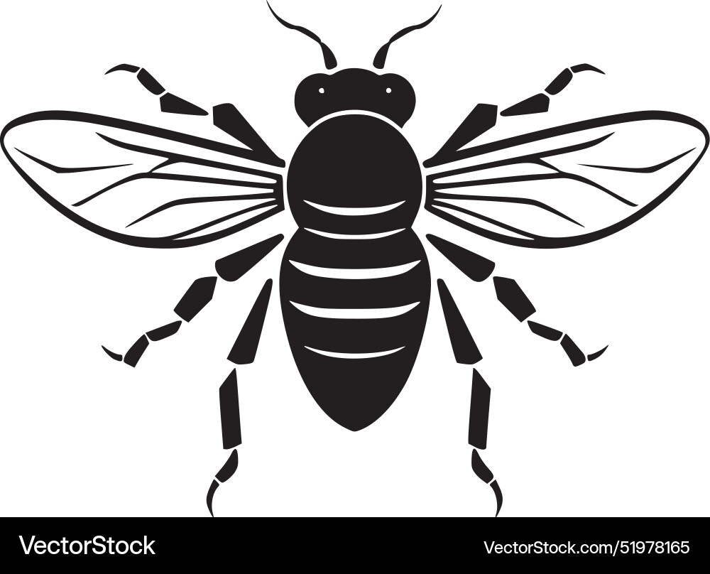 Fly - minimalist and flat logo Royalty Free Vector Image