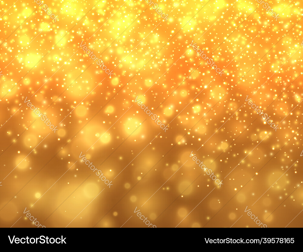 Gold Glitzer Stardust Hintergrund Lizenzfreies Vektorbild