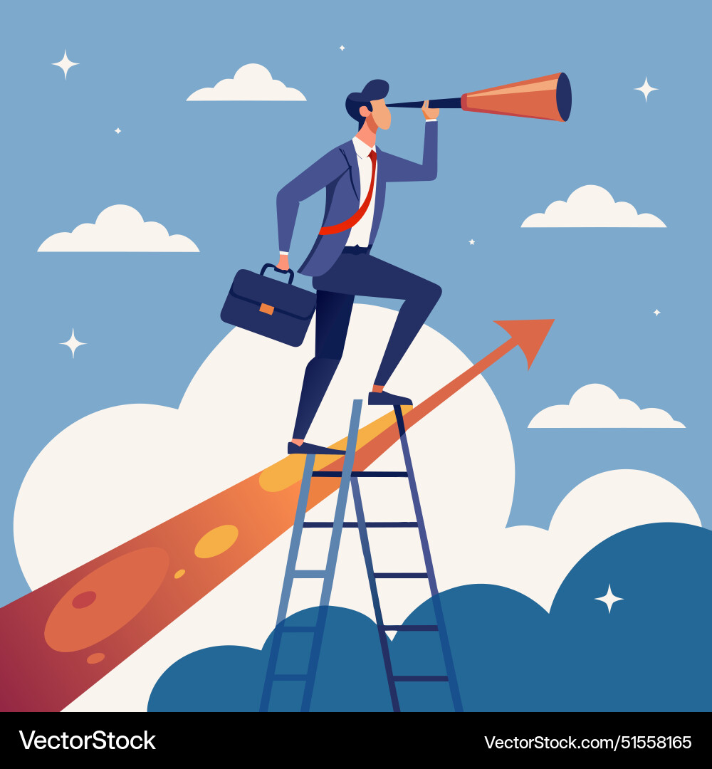 Vision to see opportunity support or empowerment Vector Image