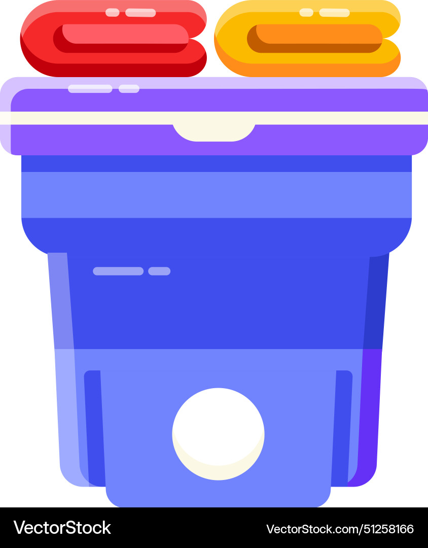 Clothes bucket Royalty Free Vector Image - VectorStock