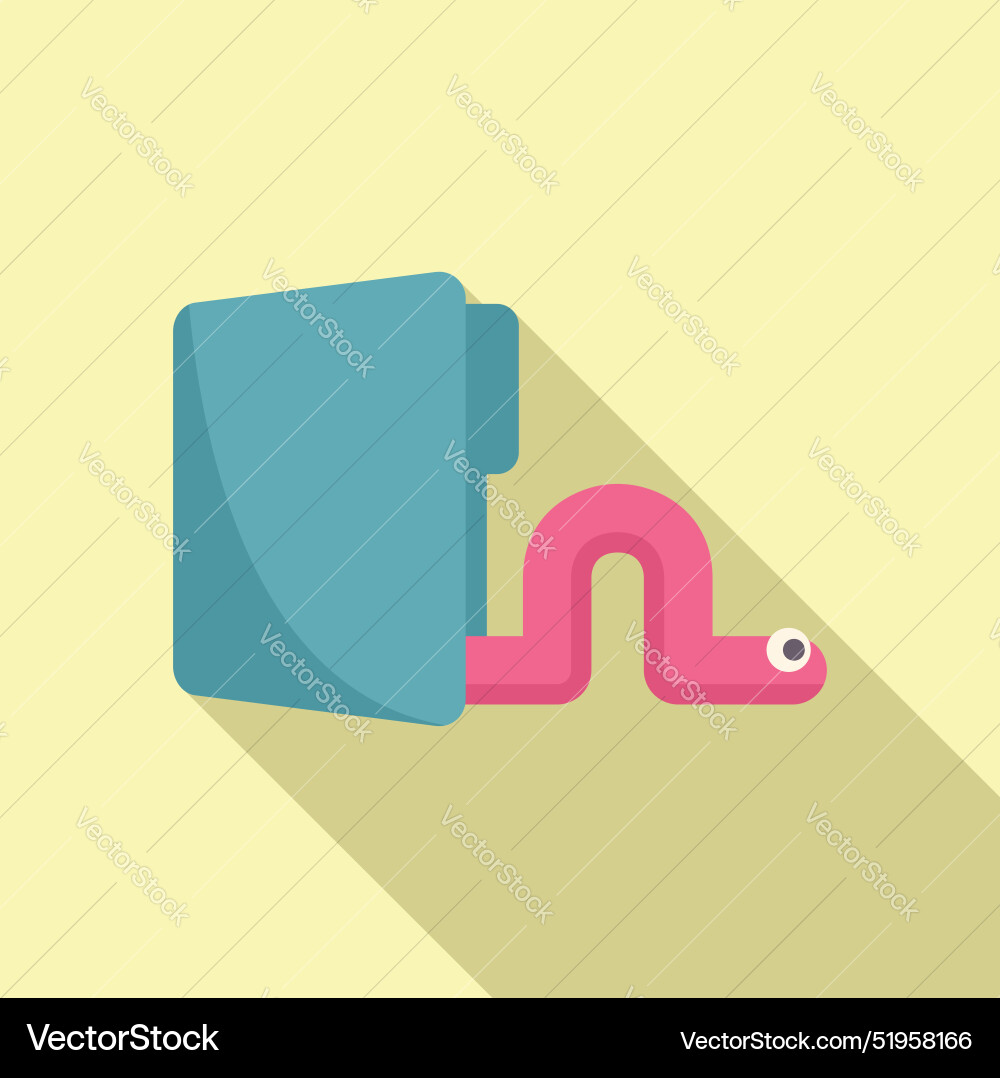 Computer virus entering folder threatening data Vector Image