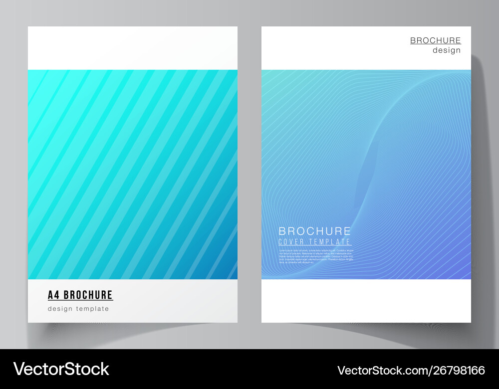Layout a4 format modern cover Royalty Free Vector Image