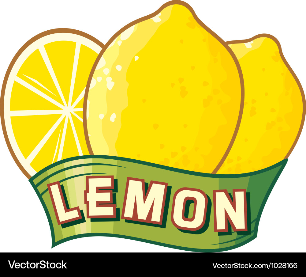 Lemon label Royalty Free Vector Image - VectorStock