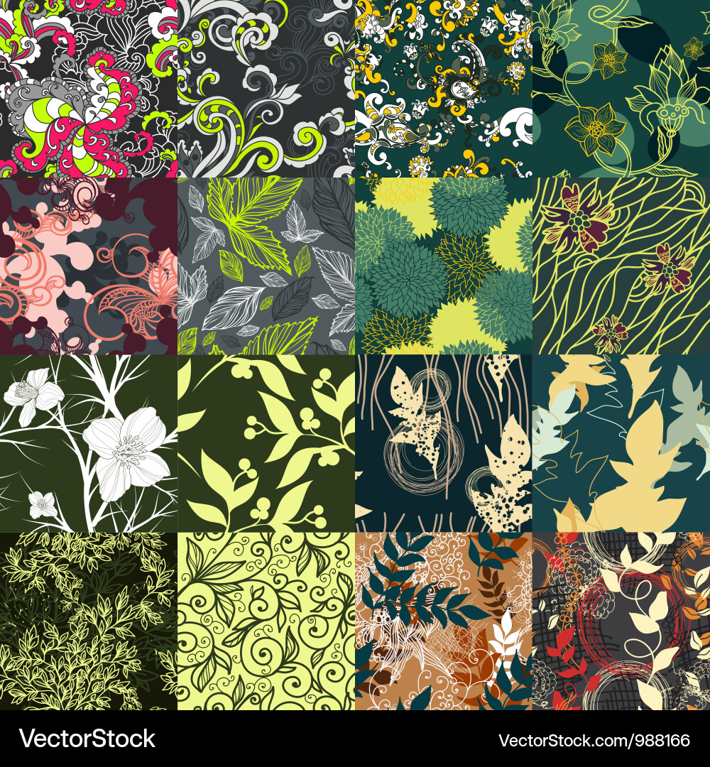 Set of patterns Royalty Free Vector Image - VectorStock