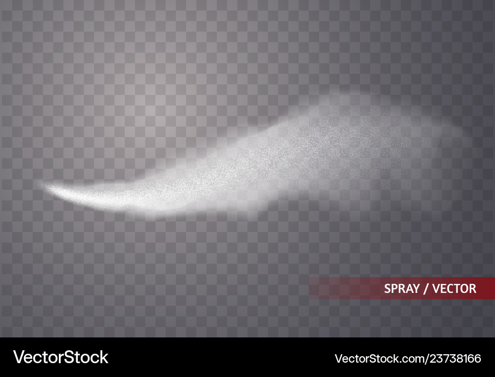 Spray effect isolated on transparent background Vector Image