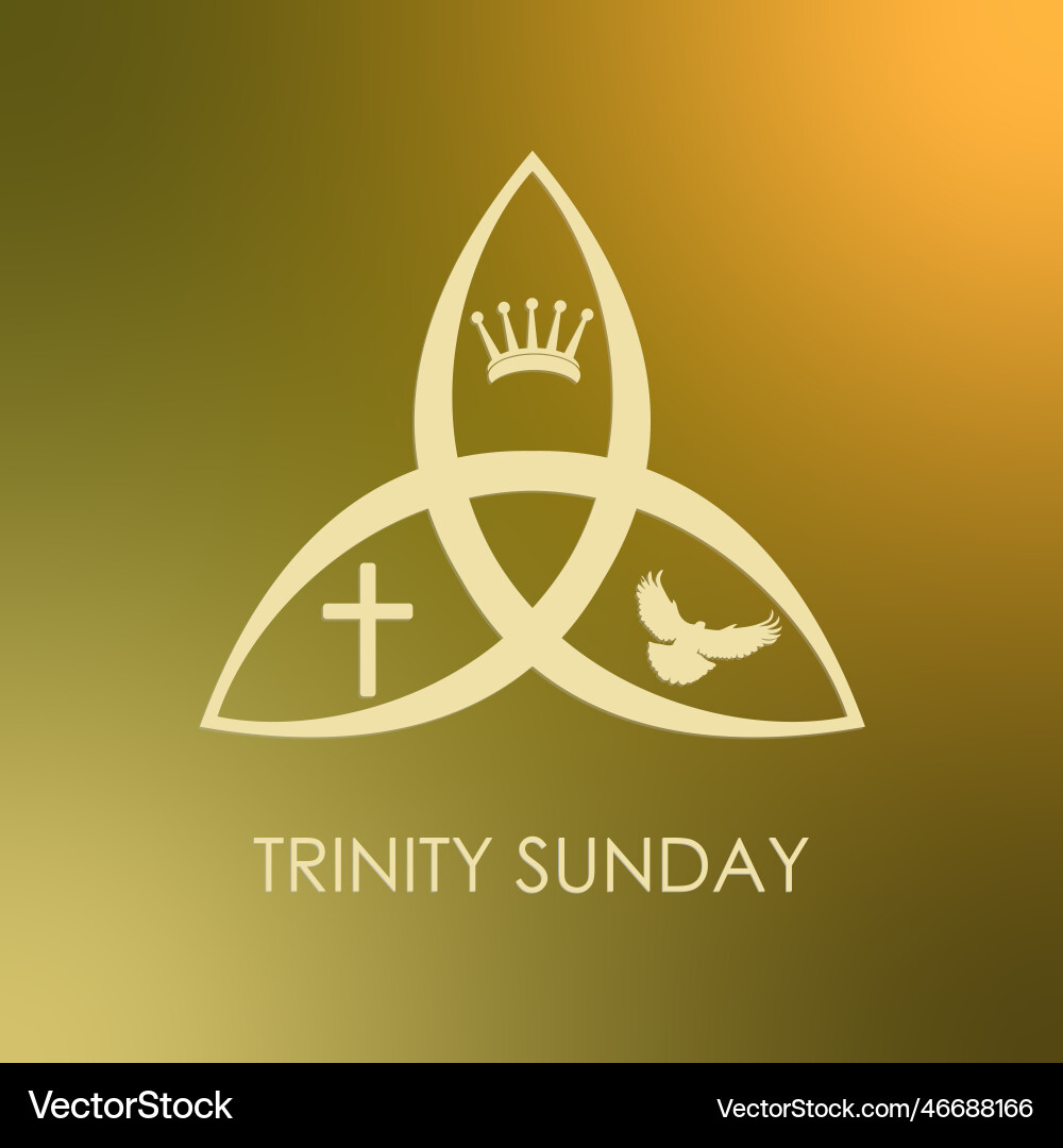 Trinity Sunday Symbol Royalty Free Vector Image