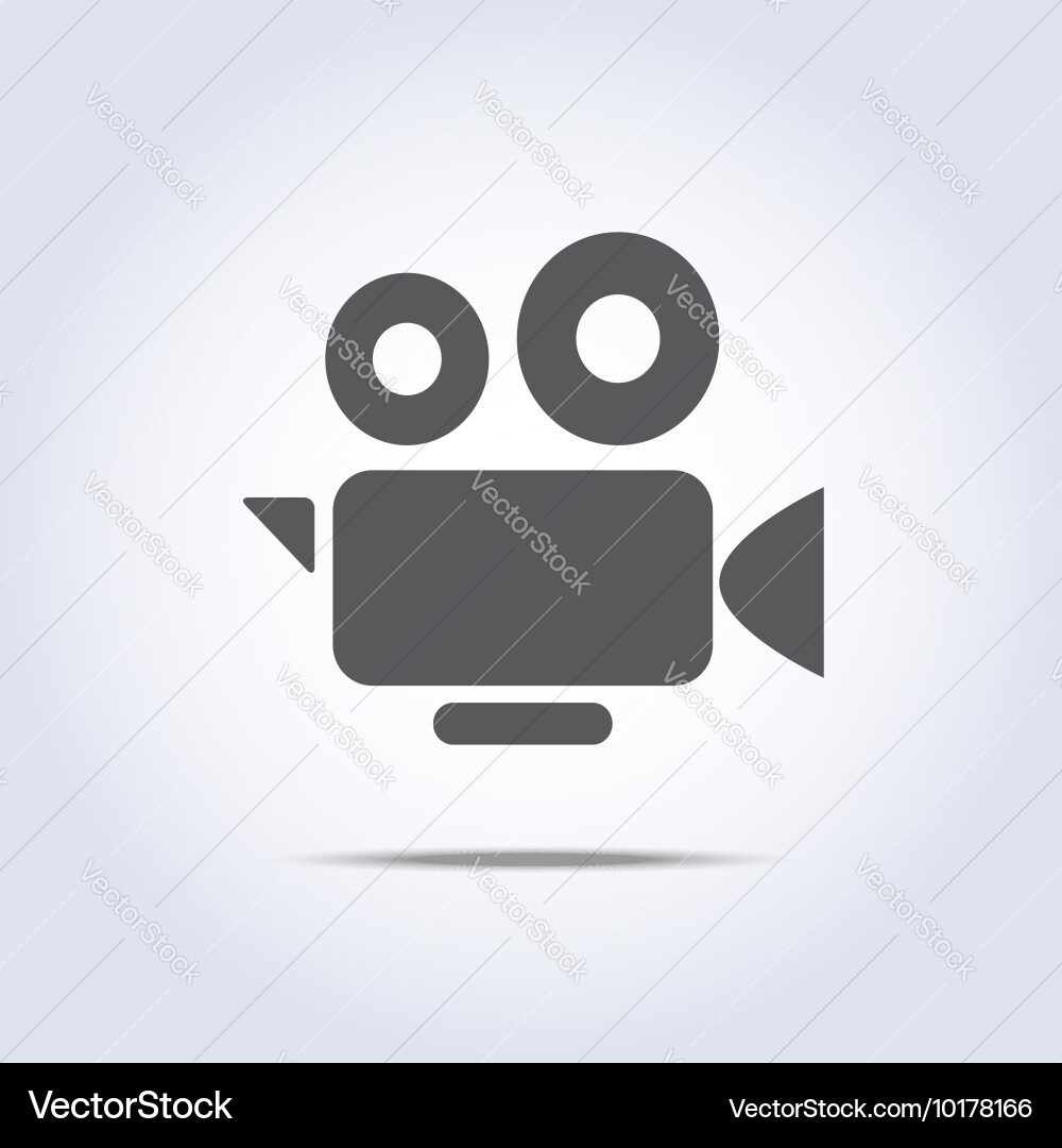 Video camera icon camcorder symbol Royalty Free Vector Image