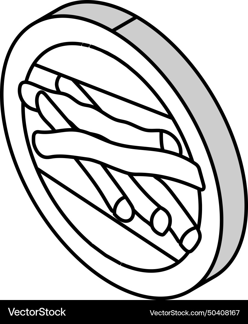 Licorice root cosmetic plant isometric icon Vector Image