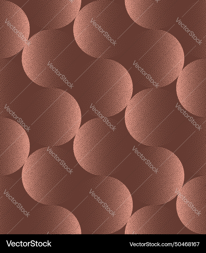 Retro Brown Circle Pattern Royalty Free Vector Image