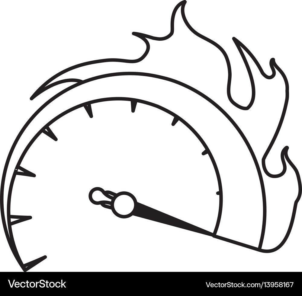 Speedometer Gauge Icon Royalty Free Vector Image