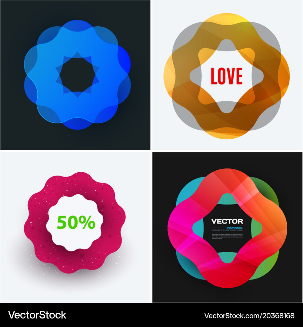 Creative design of abstract elements – Royalty-Free Vector | VectorStock