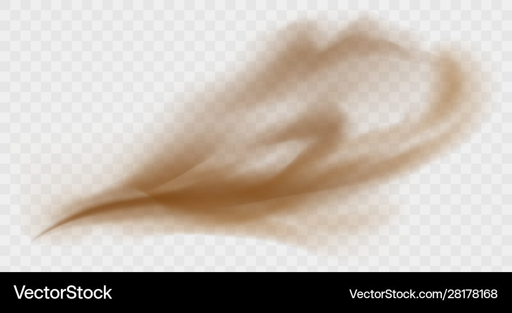 Dust Storm Cloud Isolated Royalty Free Vector Image
