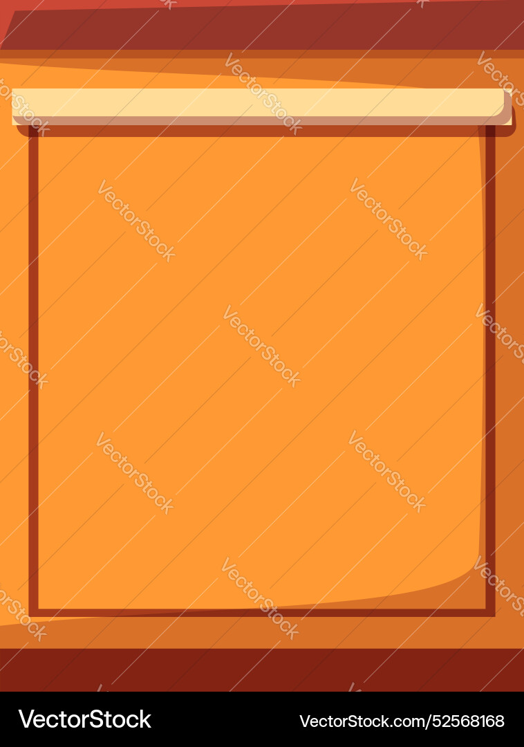 Empty projection screen hanging on wall Royalty Free Vector