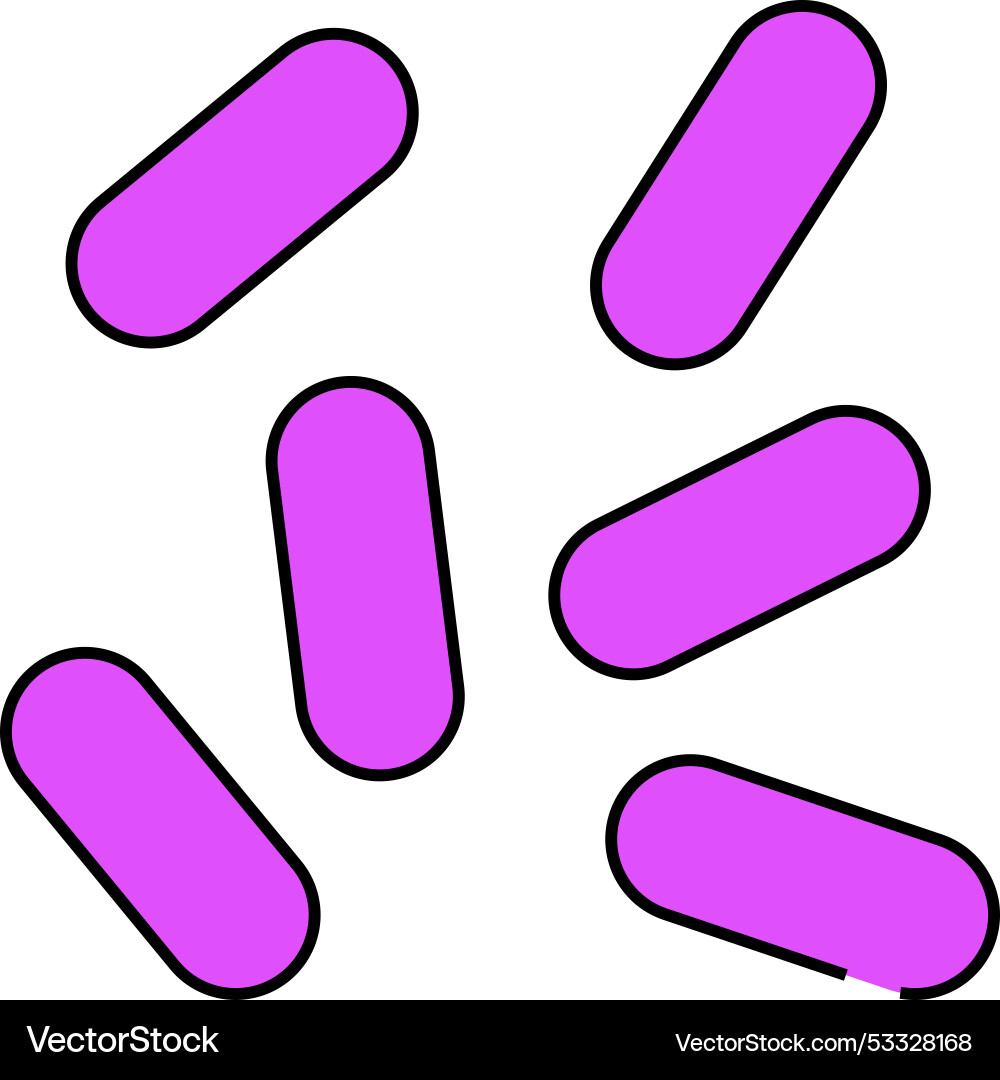 Haemophilus influenzae icon color Royalty Free Vector Image