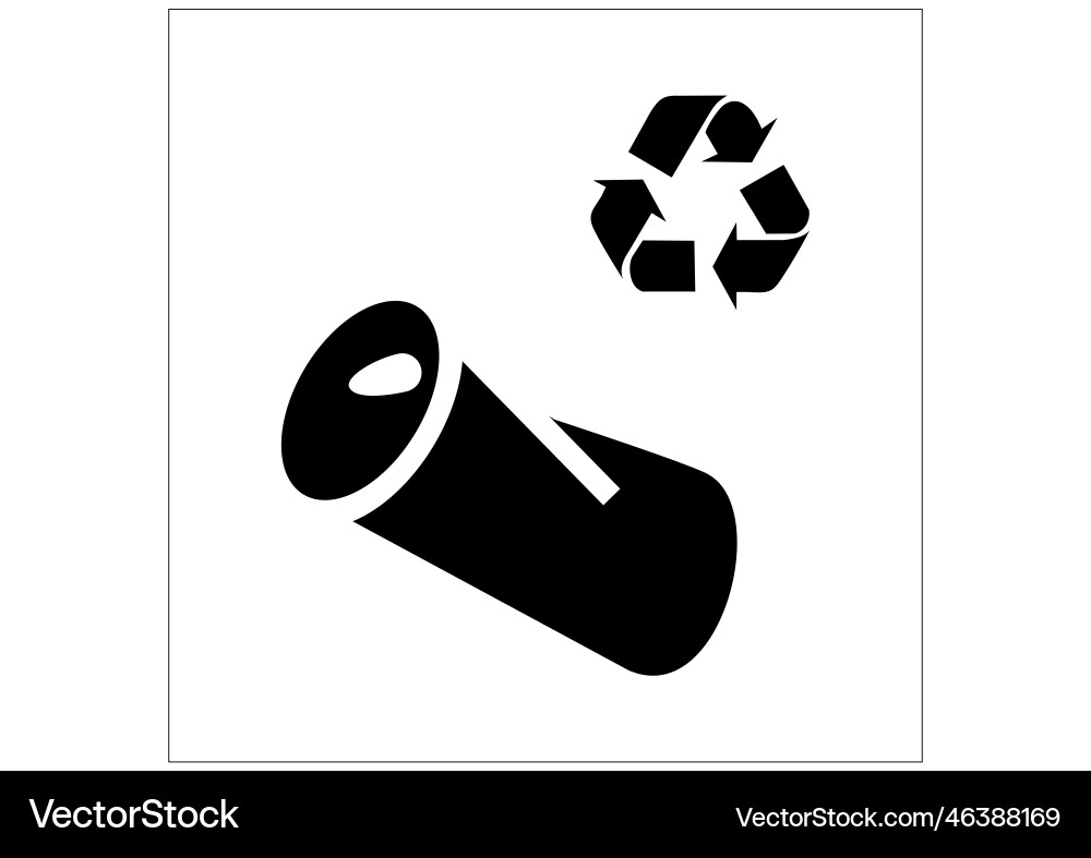 Can recycling Royalty Free Vector Image - VectorStock