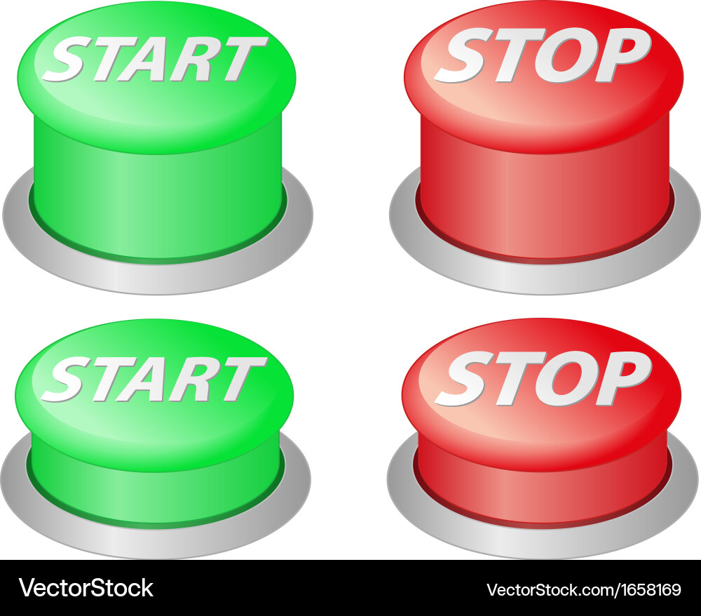 Start stop Royalty Free Vector Image - VectorStock