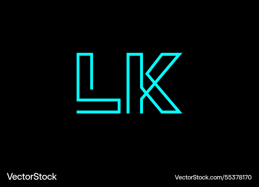 Blue abstract typography design with stylized Vector Image