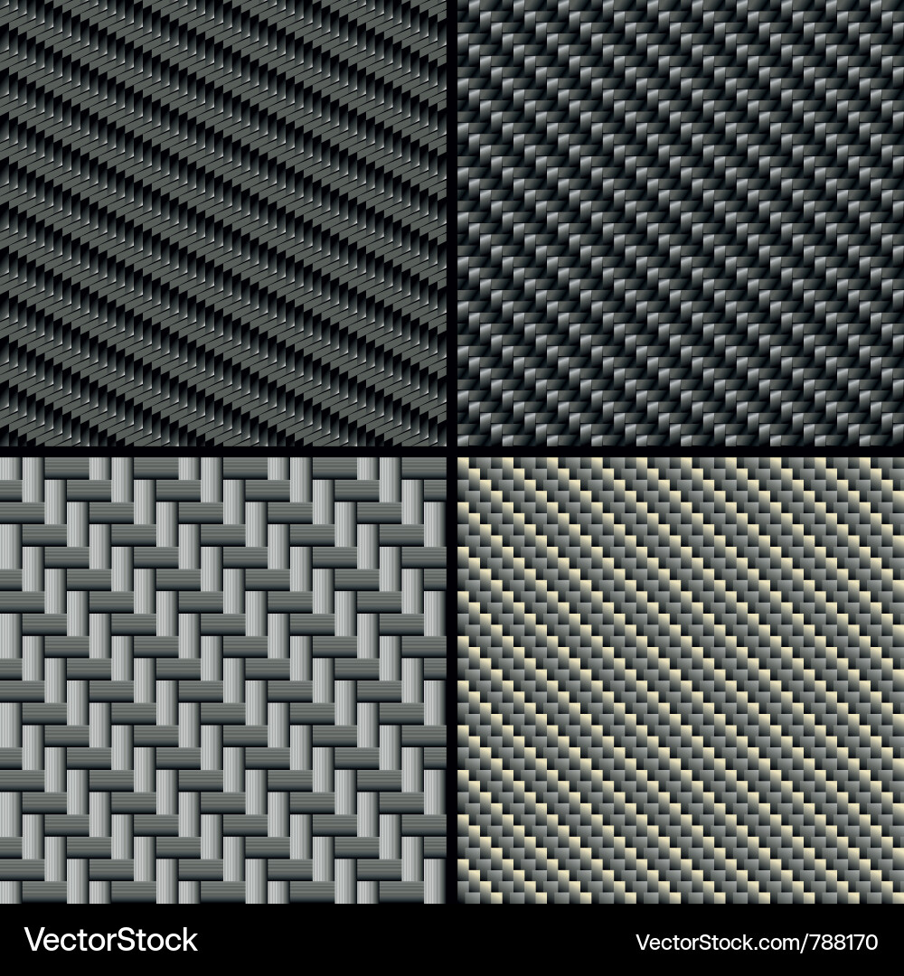 Carbon Fiber Texture Patterns Royalty Free Vector Image