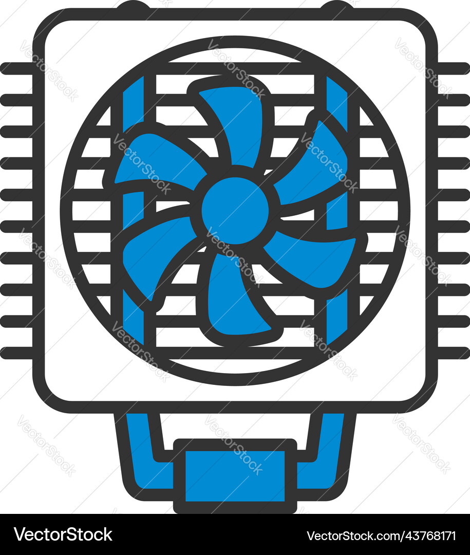 Cpu fan icon Royalty Free Vector Image - VectorStock