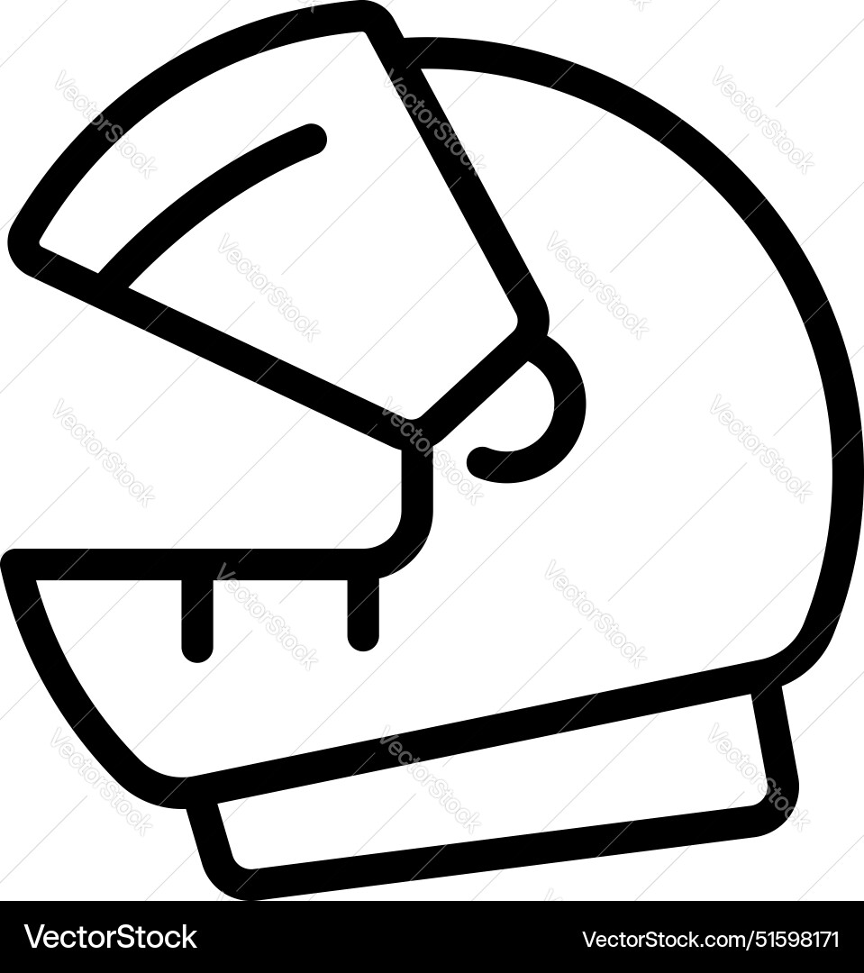 Open space suit helmet for exploring new planets Vector Image