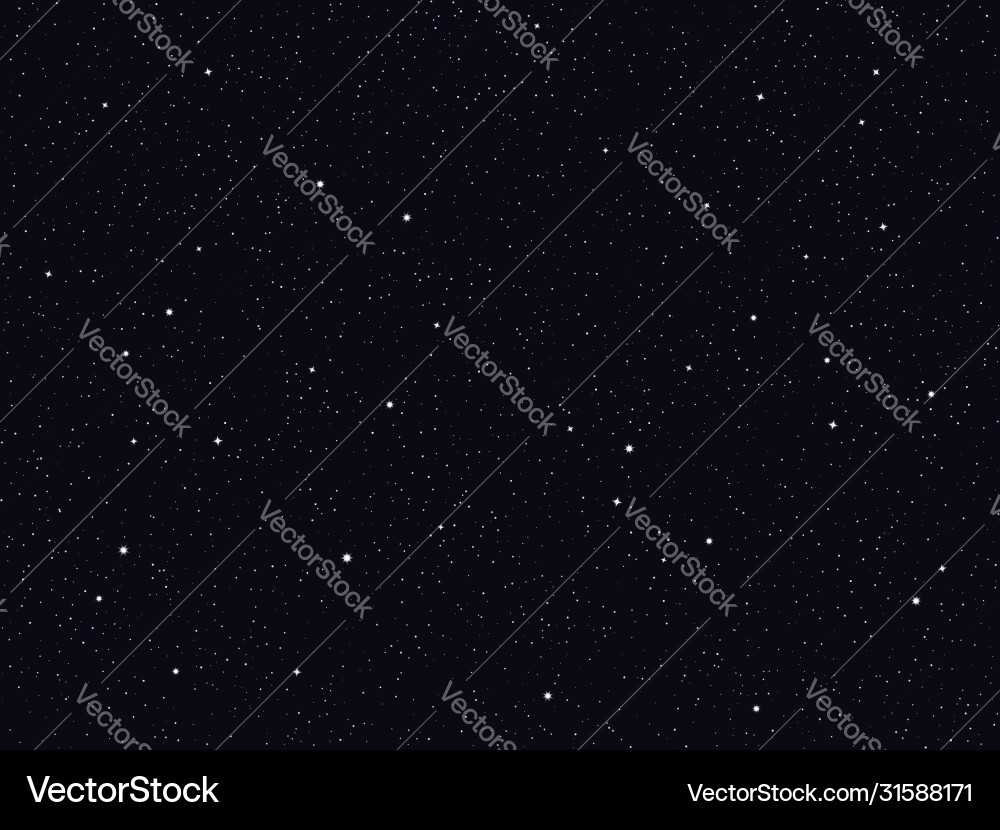 Starry night sky background Royalty Free Vector Image
